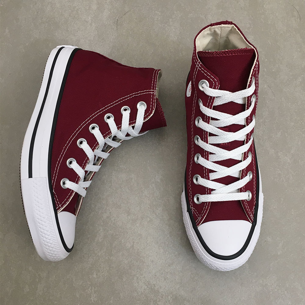 Tênis Converse All Star CT AS Core HI Cano Alto - Bordo - Vanda Calçados