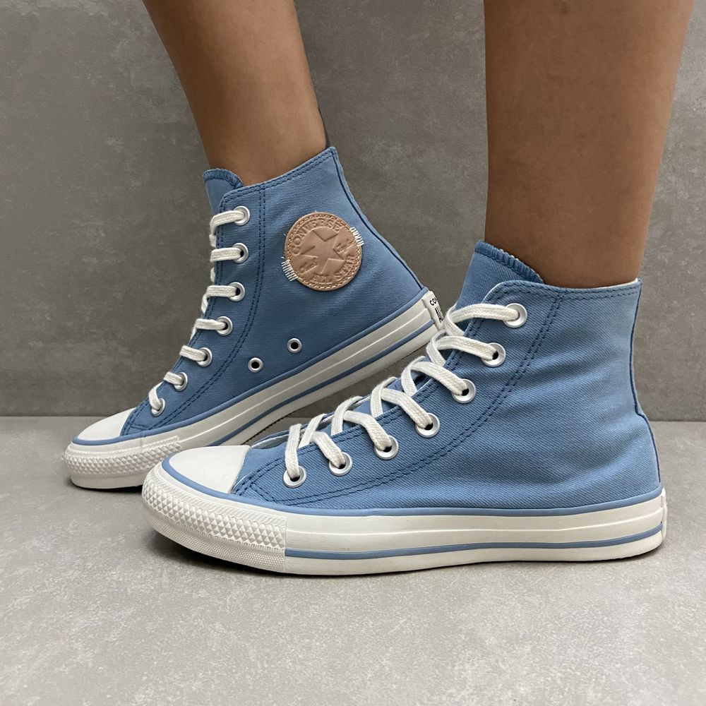 Tênis Converse All Star HI Soothing Craft Com Cano Alto - Azul - Vanda ...
