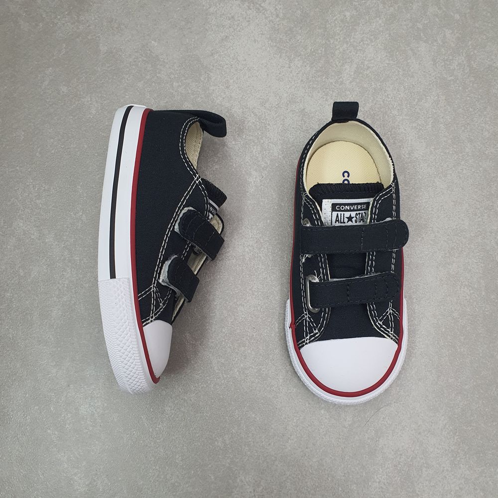 Tênis Converse Chuck Taylor Com Velcro Em Tecido - Preto - Vandinha