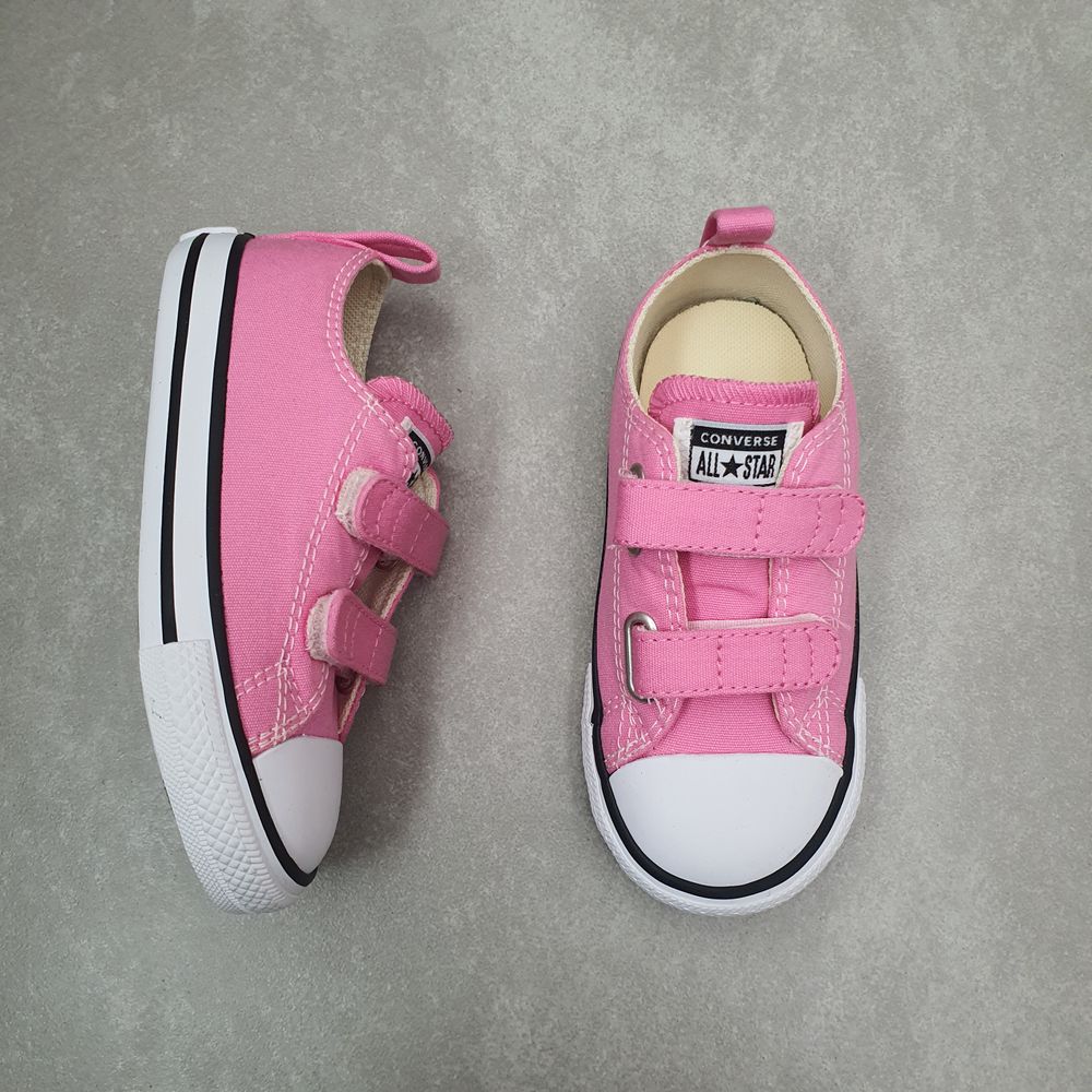 Tênis Converse Chuck Taylor Com Velcro Em Tecido - Rosa - Vandinha