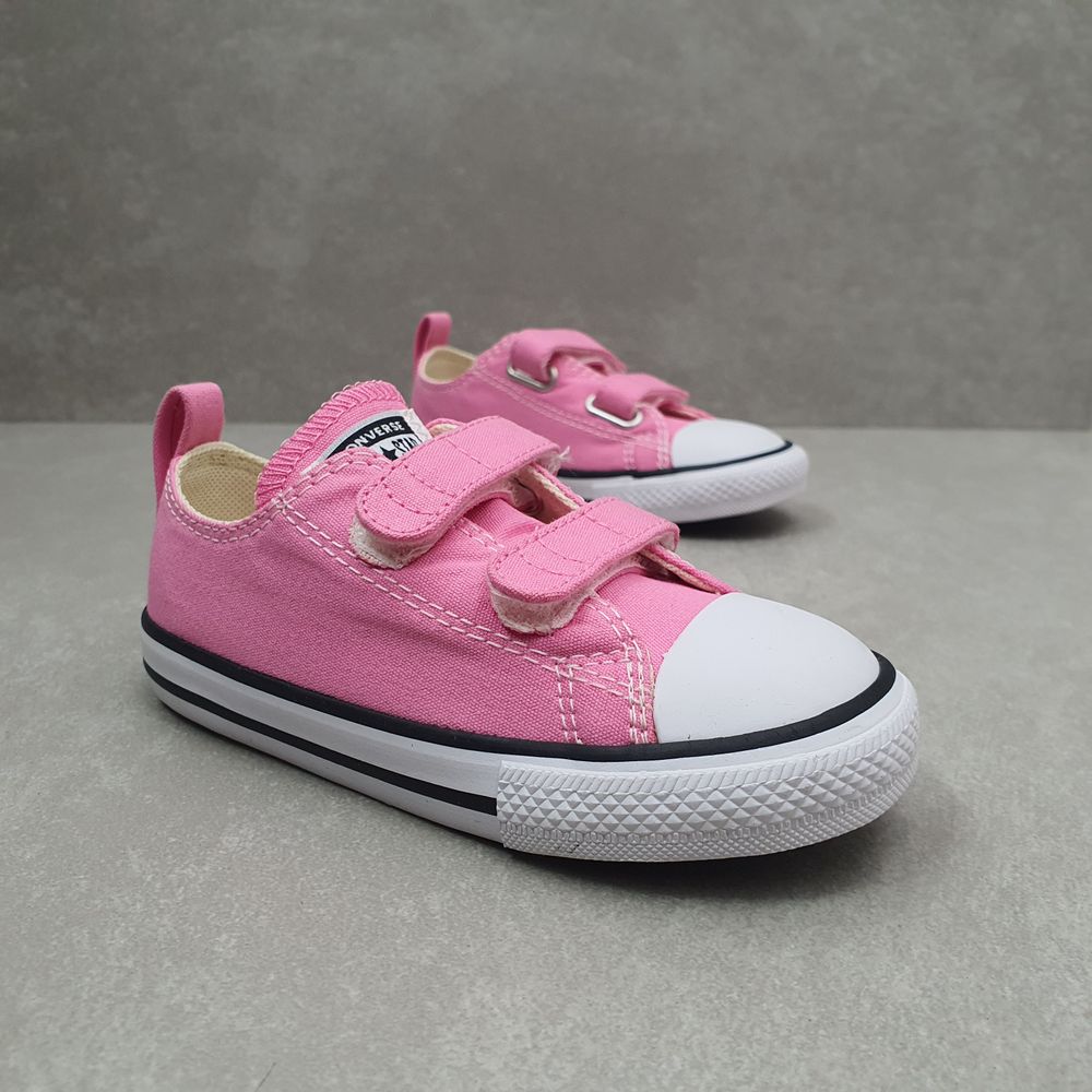 Tênis Converse Chuck Taylor Com Velcro Em Tecido - Rosa - Vandinha