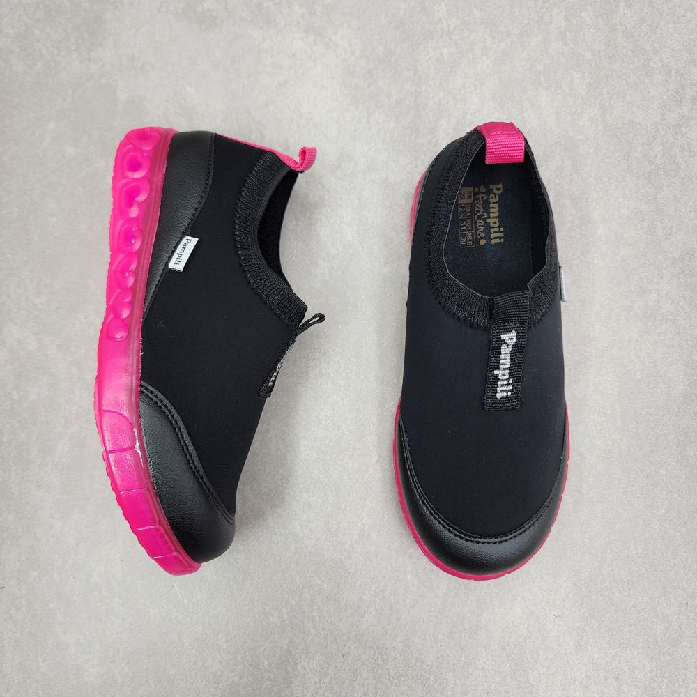 Tênis de LED Pampili Slip On Em Lycra - Preto - Vandinha