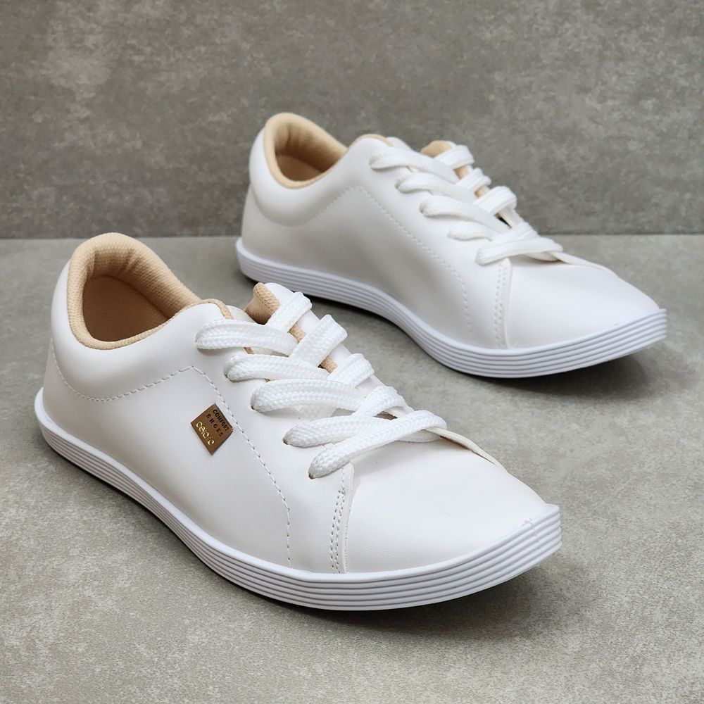 Tênis Beira Rio Casual - Branco - Vanda Calçados