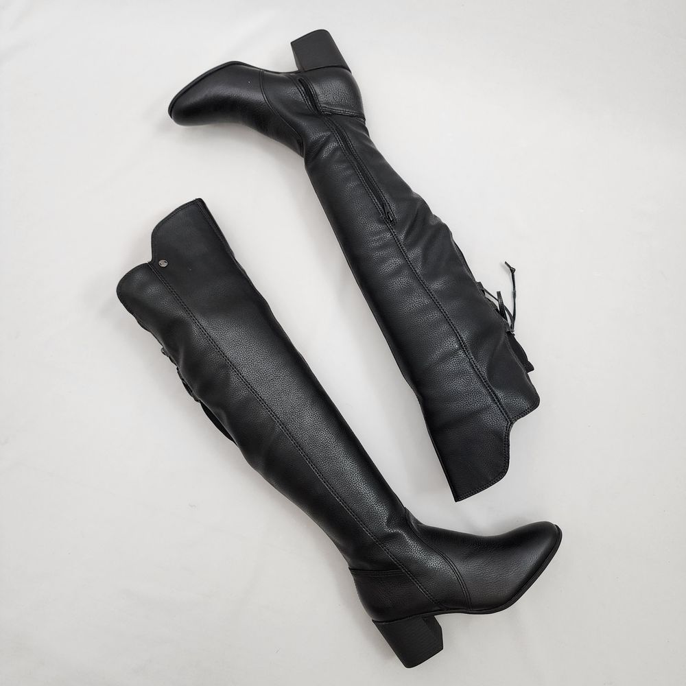 Bota Bottero Over Com Salto Médio - Preto - Vanda Calçados