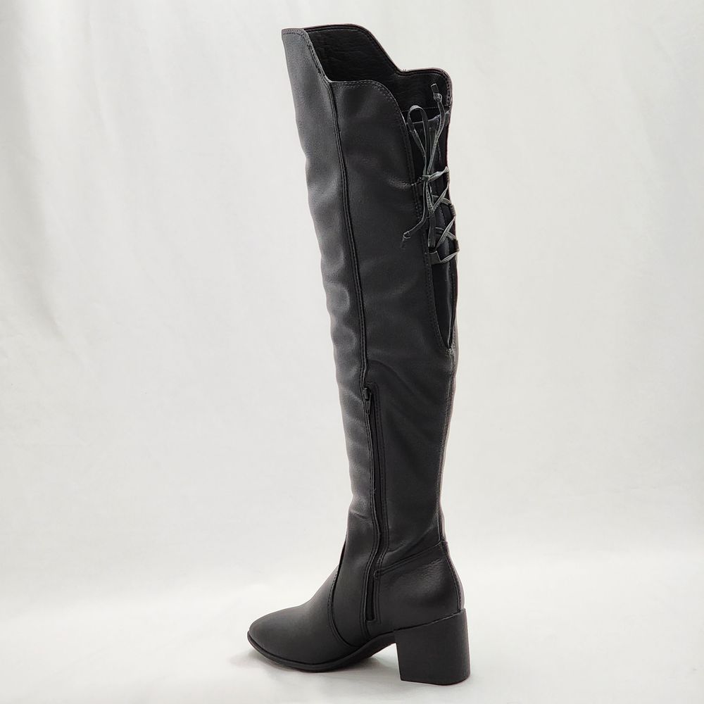 Bota Bottero Over Com Salto Médio - Preto - Vanda Calçados
