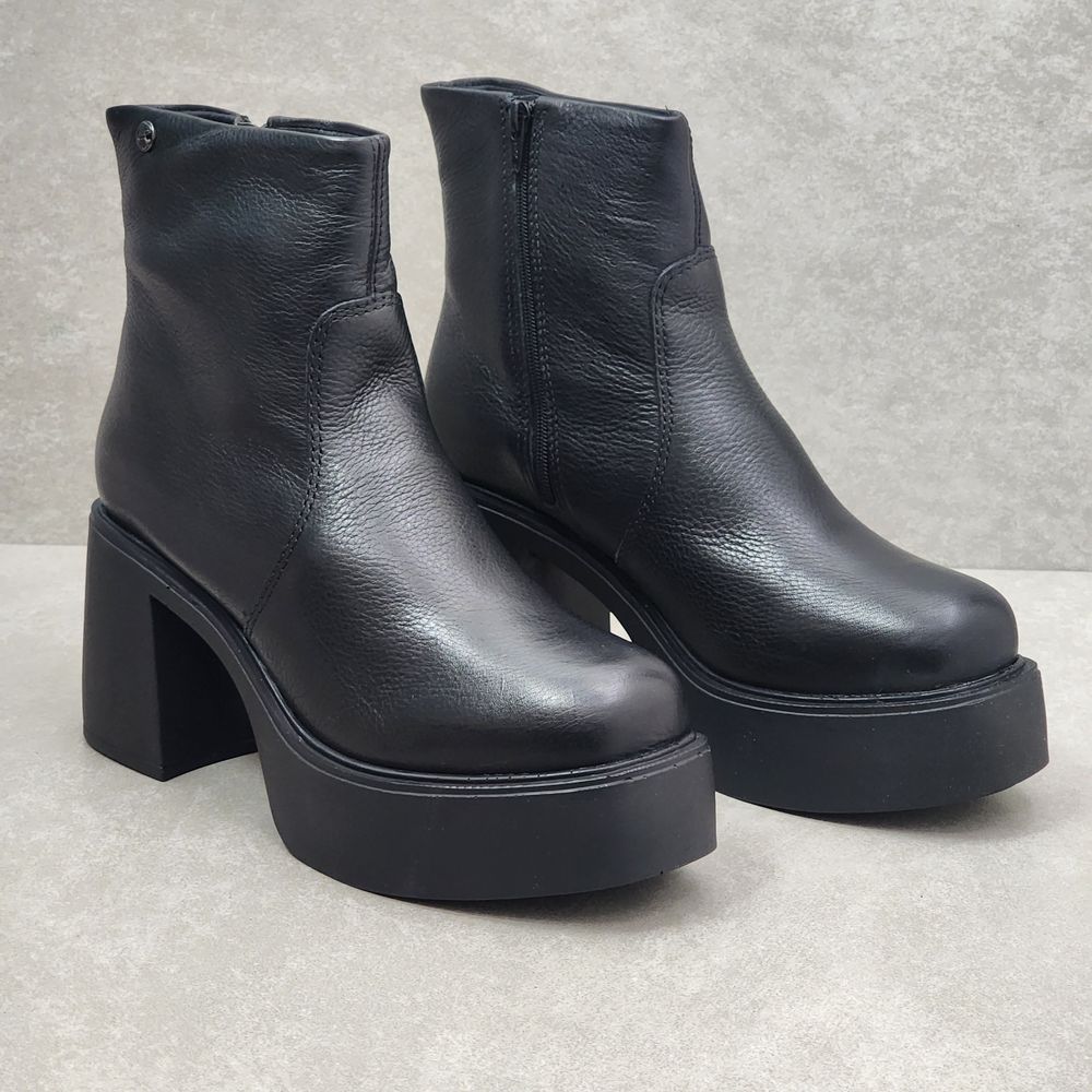 Bota Bottero Hampton Em Couro - Preto - Vanda Calçados