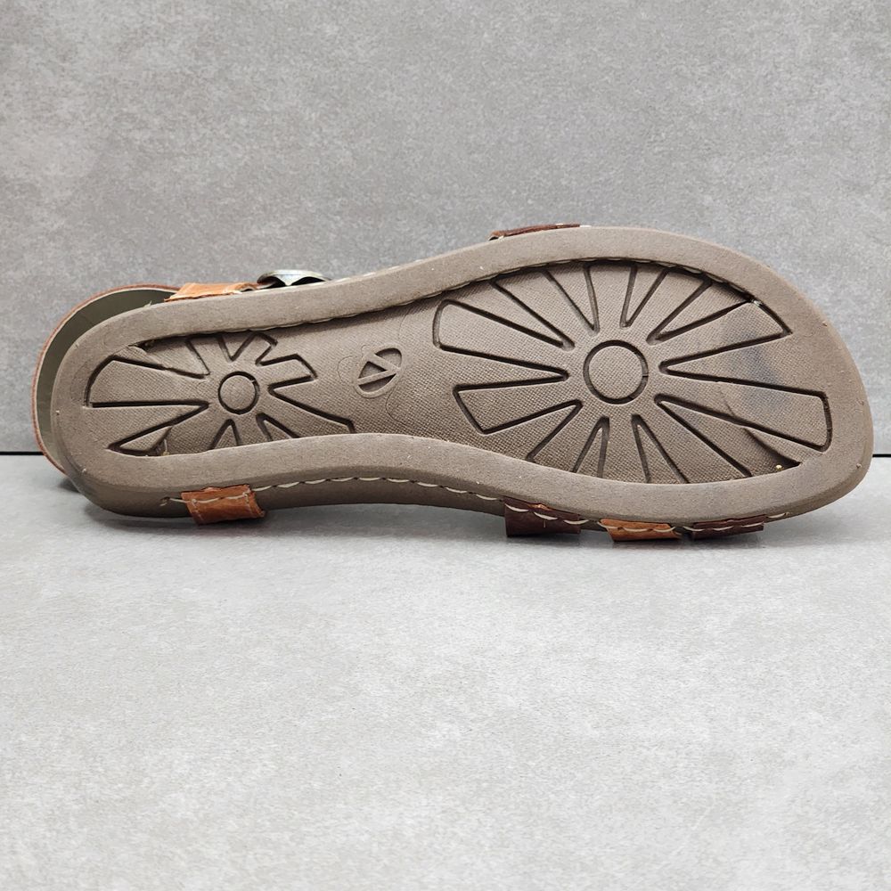 Sandália Andacco Goa Em couro Com Fivela - Marrom - Vanda Calçados