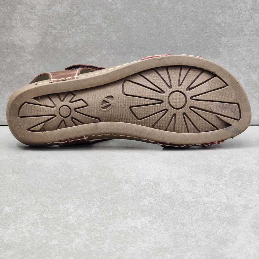 Sandália Andacco Goa Laser Em couro - Marrom - Vanda Calçados