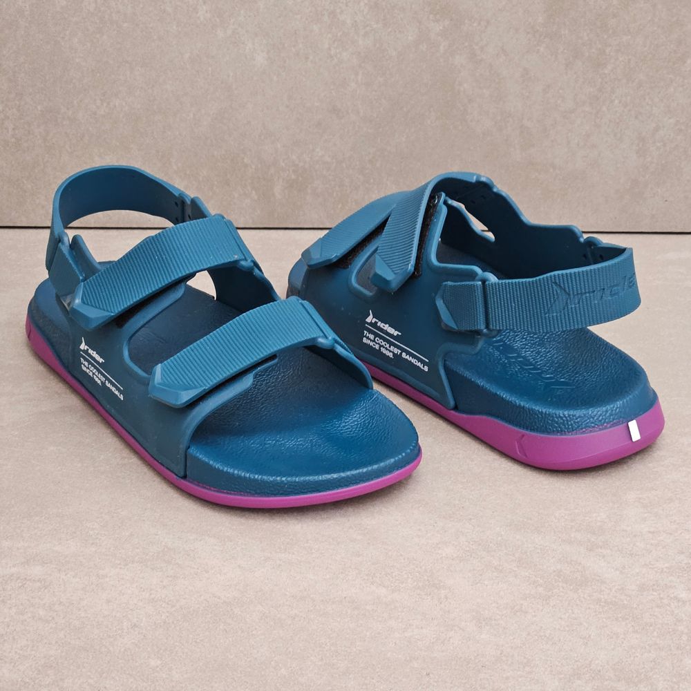 Sandália Papete Rider 2STRAPS - Azul - Vanda Calçados