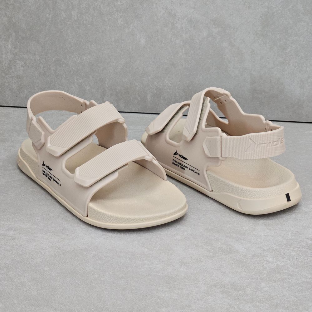 Sandália Papete Rider 2STRAPS - Bege - Vanda Calçados