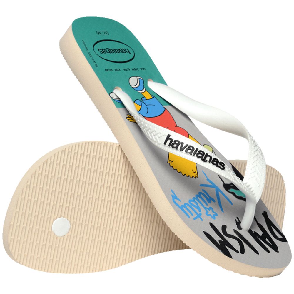 Chinelo Havaianas Simpsons V25 - Branco - Vanda Calçados
