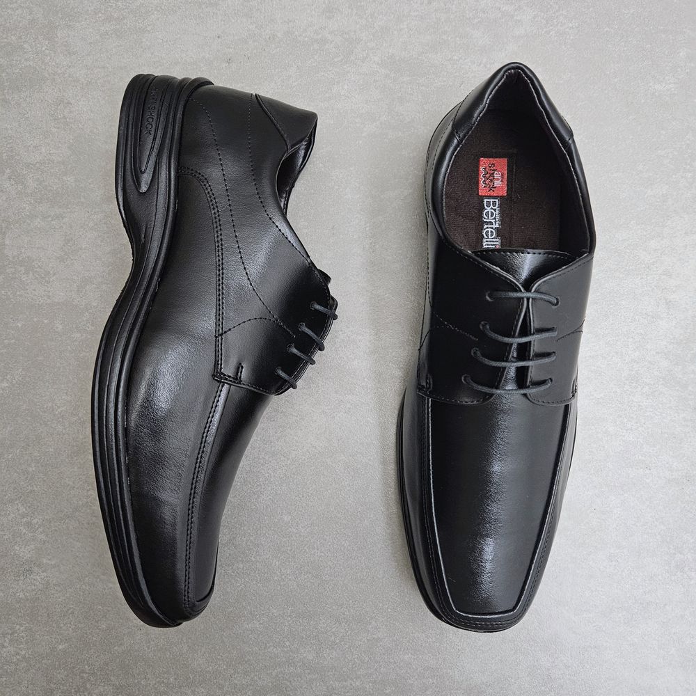 Sapato Social Masculino Bertelli Sport Com Cardaço - Preto - Vanda Calçados