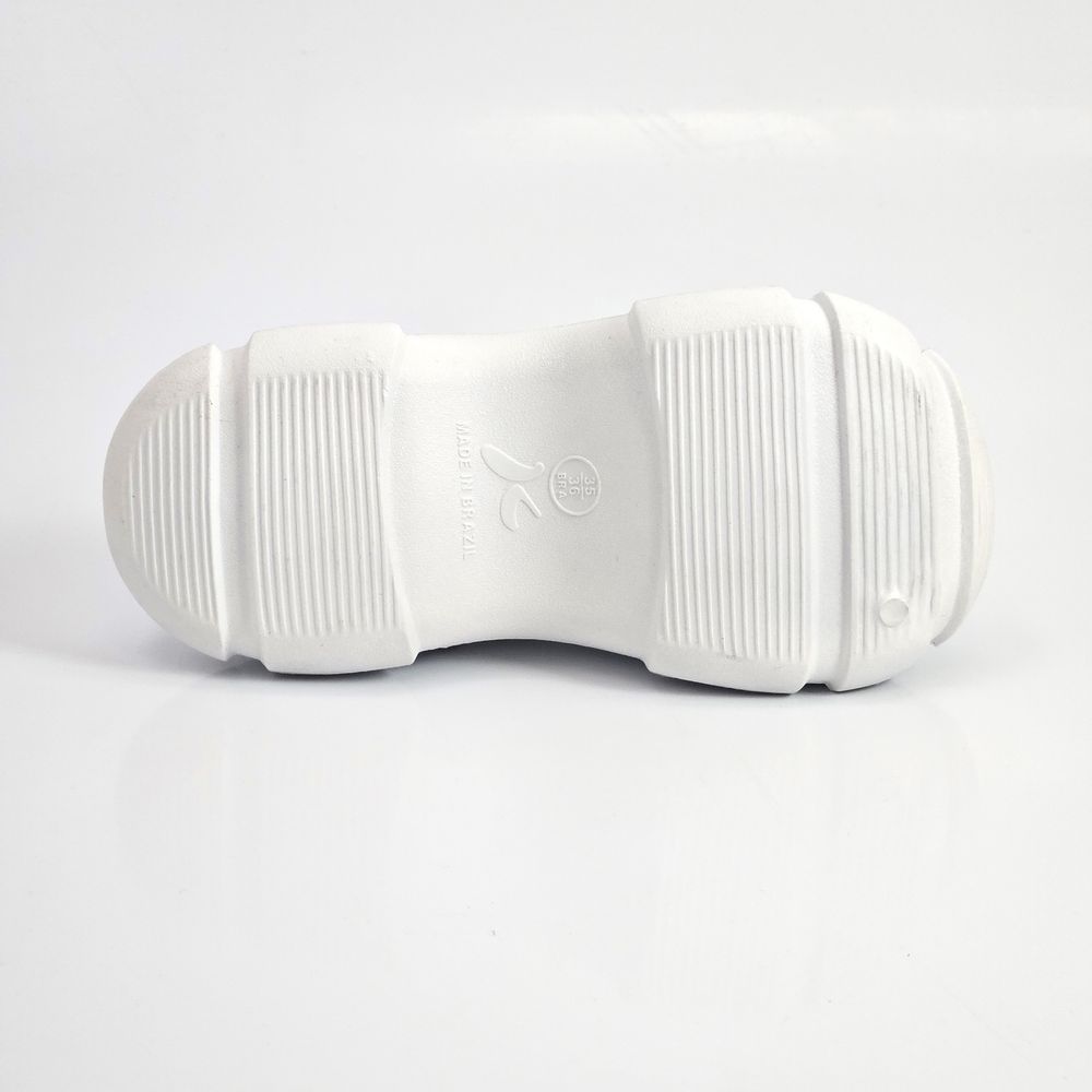 Babuche King Kemo Fashion Plataforma - Branco - Vanda Calçados